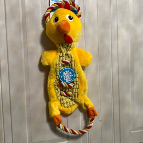 Outward Hound | Dog | Outward Hound Yellow Chicken Ropiez Dog Toy With ...